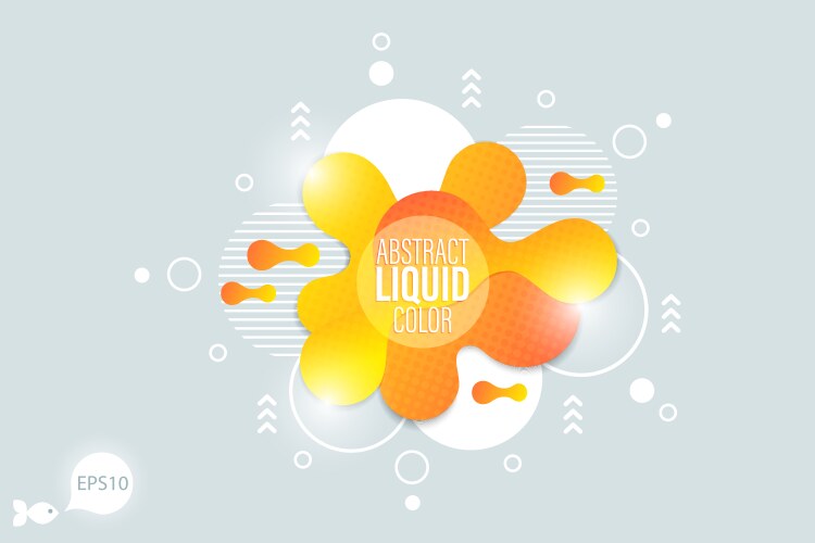 Modern liquid form design elements Royalty Free Vector Image