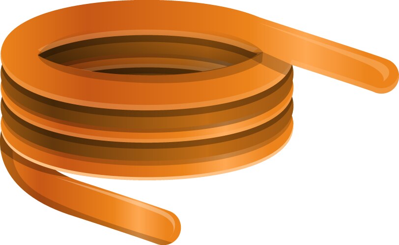 Grey coil spring icon cartoon style Royalty Free Vector