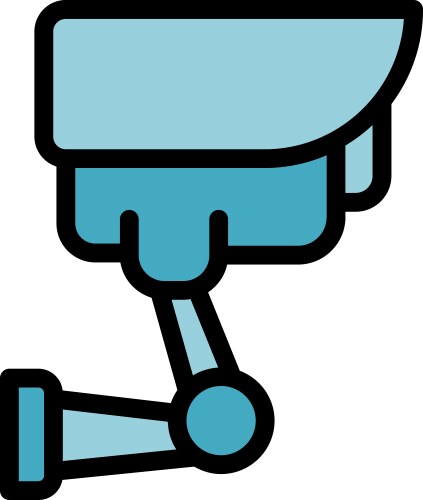 Cctv security camera is recording monitoring Vector Image