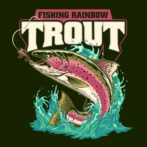Rainbow Trout Logo Vector Images (over 180)