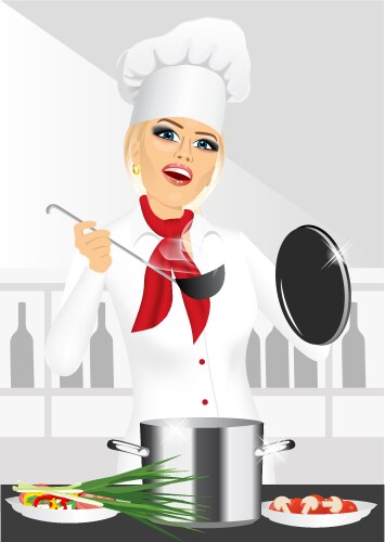 Chef cook Royalty Free Vector Image - VectorStock