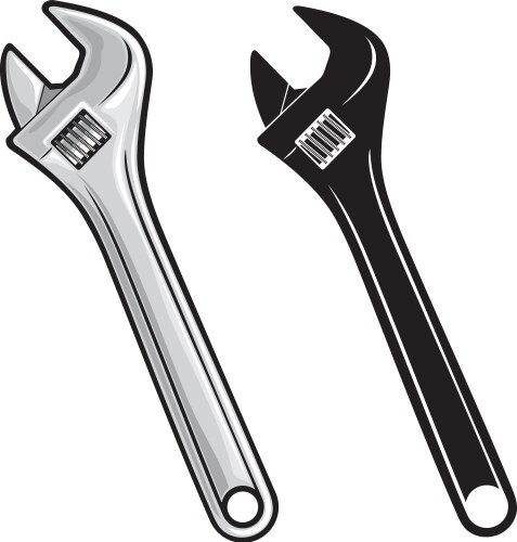 Vector Wrench Premium Vector | Set Of Hammer And Wrench Illustration