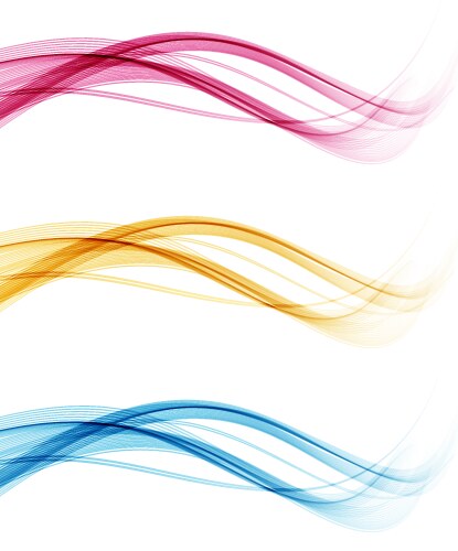 Abstract colorful flowing wave motion background Vector Image
