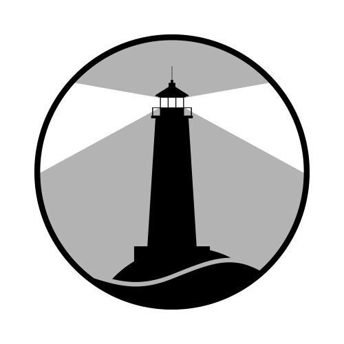 Black and White Lighthouse Vector Images (over 1,900)
