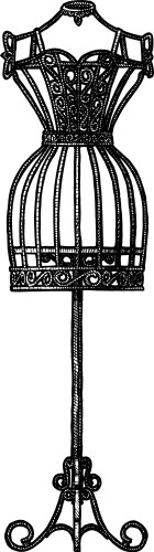 Vintage mannequin Royalty Free Vector Image - VectorStock