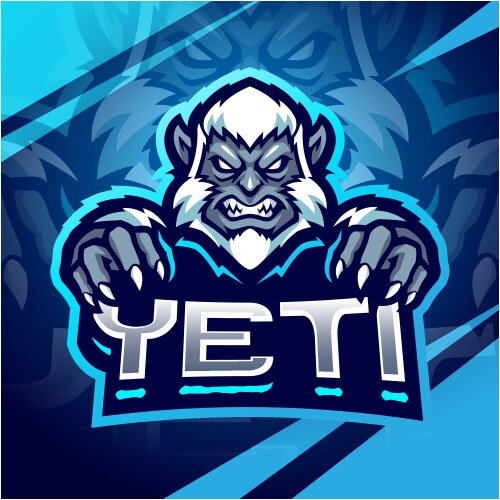 Yeti mascot logo Royalty Free Vector Image - VectorStock