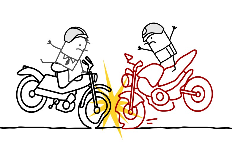 Motorcycle Accident Cartoon Vector Images (over 130)