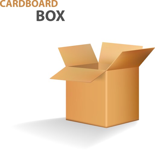Cardboard box Royalty Free Vector Image - VectorStock