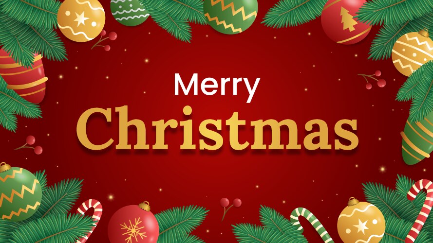 Christmas season youtube thumbnail Royalty Free Vector Image