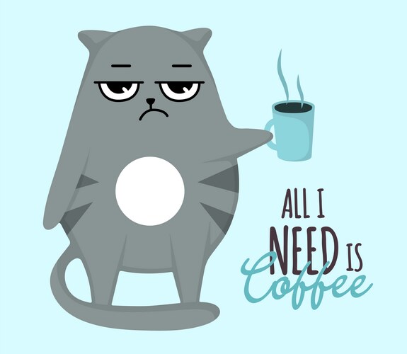 Grumpy Cat with Middle Finger – Royalty-Free Vector | VectorStock