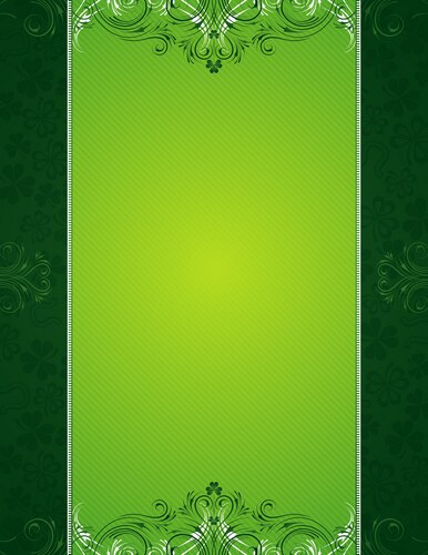 Shamrock Green Patricks Day Background – Royalty-Free Vector | VectorStock