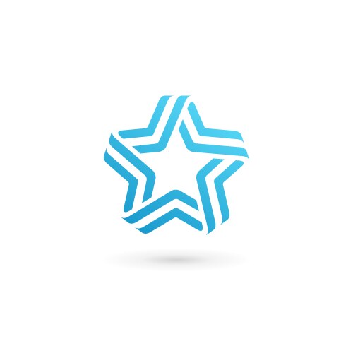 Letter a star logo icon design template elements Vector Image