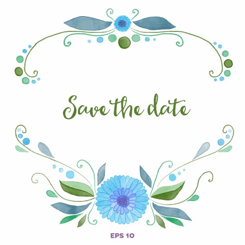 Spring Watercolor Frame Vector Images (over 30,000)