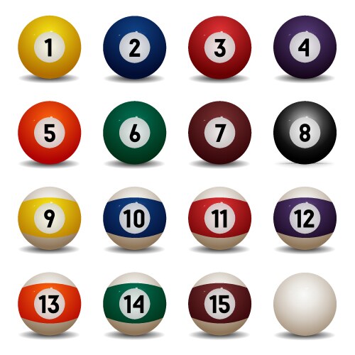 Rainbow color buttons with numbers Royalty Free Vector Image