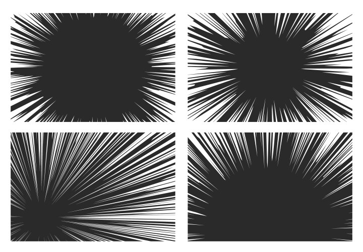 Abstract comic book flash explosion with radial Vector Image