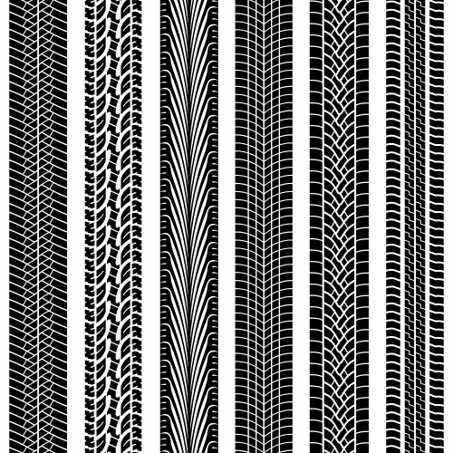 Tire ot tyre of a car truck moto trail patterns Vector Image