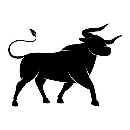 Bull logo Royalty Free Vector Image - VectorStock