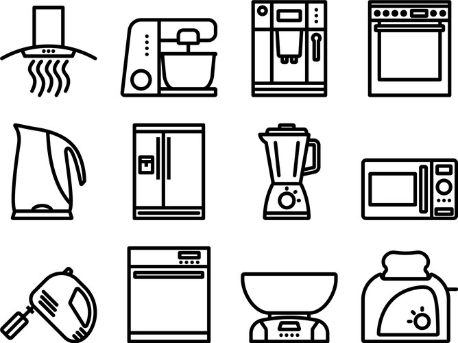 Homemade food badges kitchen cooking symbols Vector Image