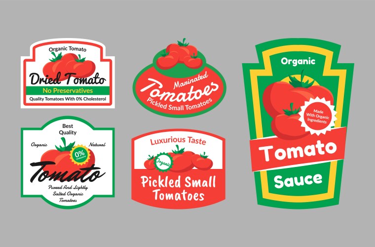 Farm labels Royalty Free Vector Image - VectorStock