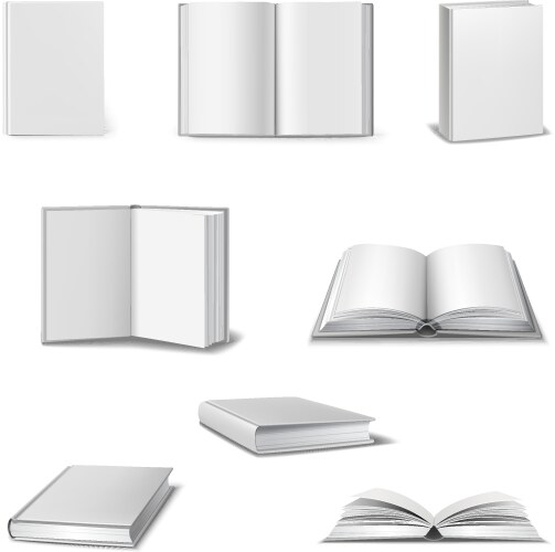 Sketch books set Royalty Free Vector Image - VectorStock