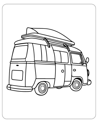 Line Drawing Camper Vector Images (over 740)