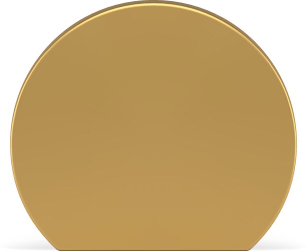 Premium metallic golden semi circle arch Vector Image