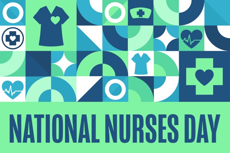 National nurses week holiday concept template Vector Image