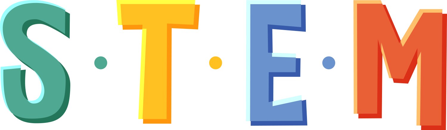 Boys holding stem logo Royalty Free Vector Image