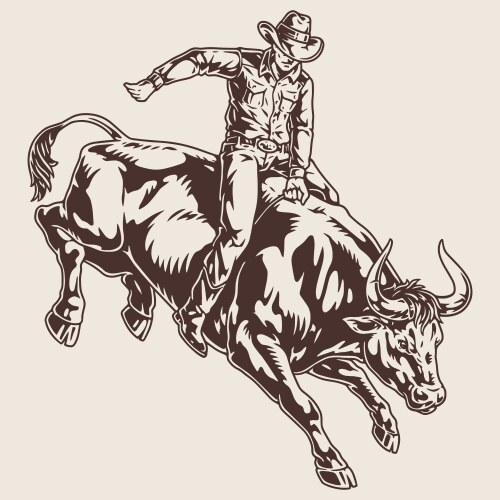 Bull Rider Vector Images (over 700)
