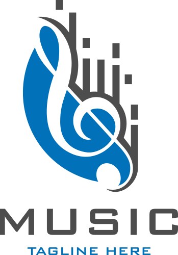 Leaf christ cross gospel music song church logo Vector Image