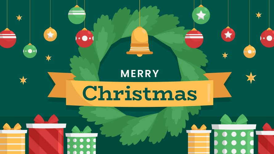 Christmas season youtube thumbnail Royalty Free Vector Image