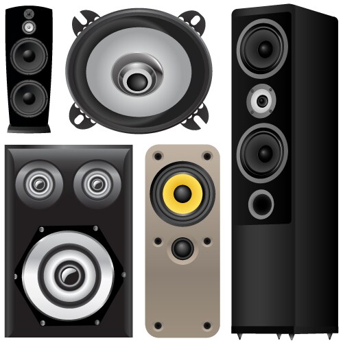 Concert speakers Royalty Free Vector Image - VectorStock
