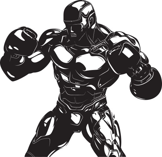Robot Punch Vector Images (over 300)