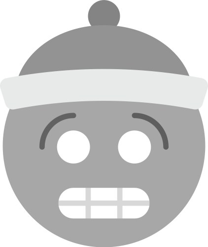 Cold face icon image Royalty Free Vector Image