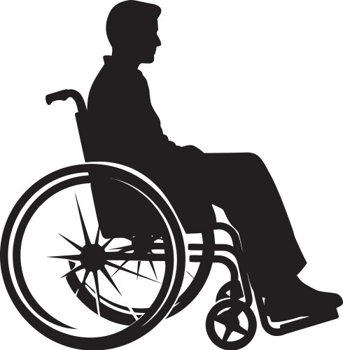 Empowering access disabled logo inclusive wheels Vector Image