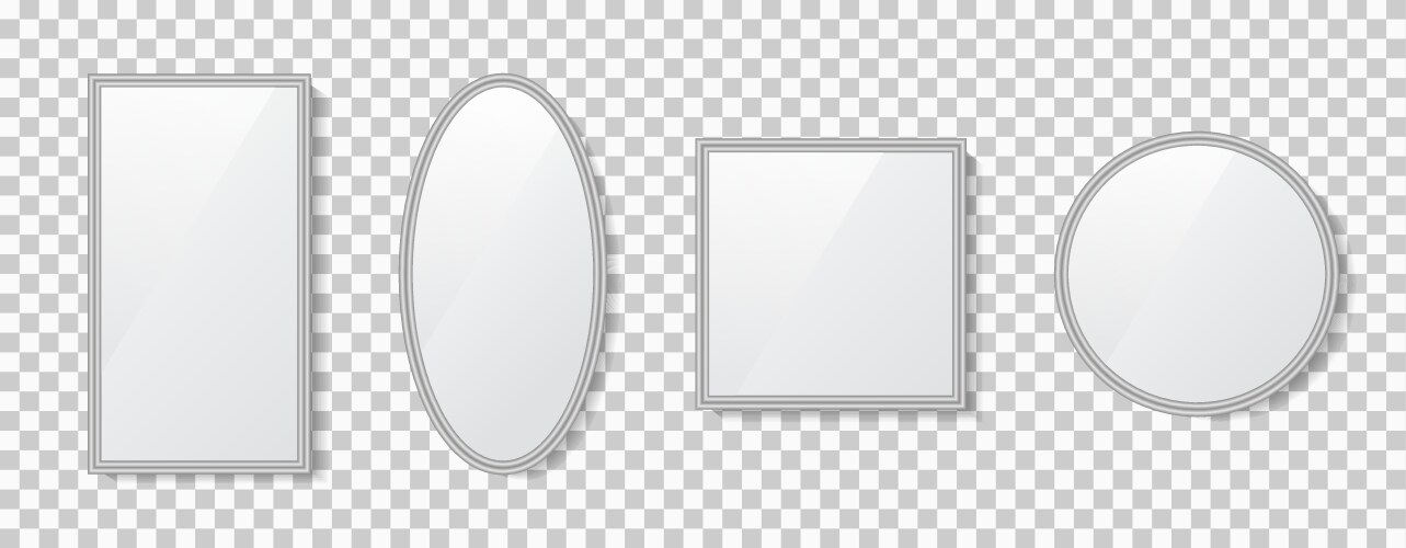 Realistic mirror Royalty Free Vector Image - VectorStock