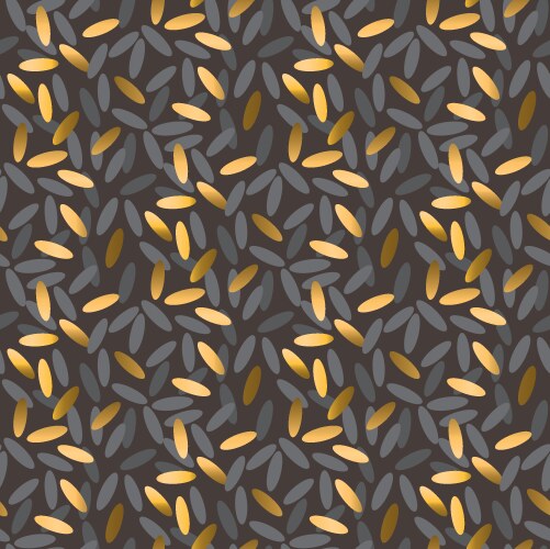Seamless pattern with grains and cereals wheat Vector Image