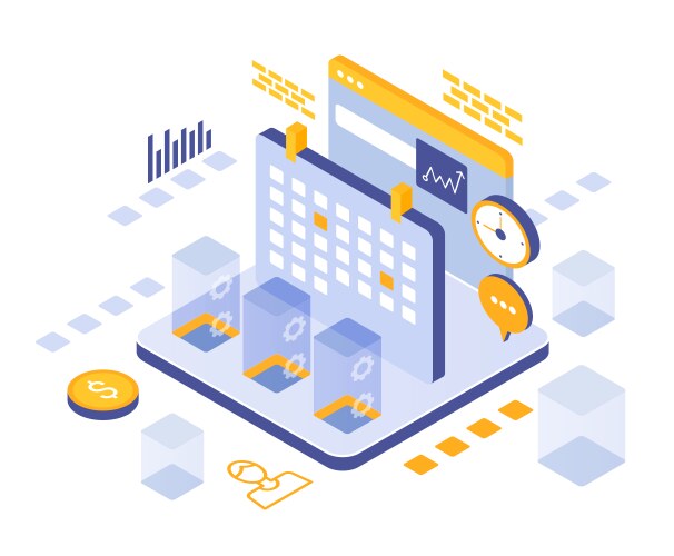 Project deadline job organization poster Vector Image