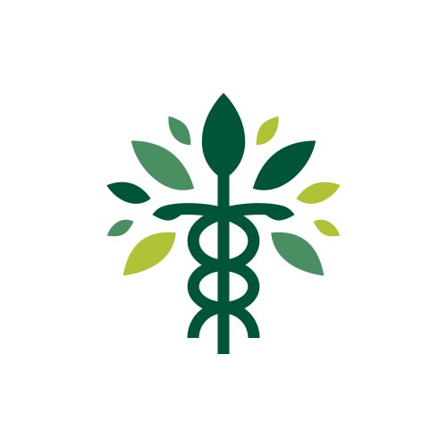 Creative traditional pharmacy logo design symbol Vector Image