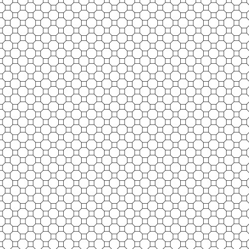 Black line interlocking squares seamless Vector Image