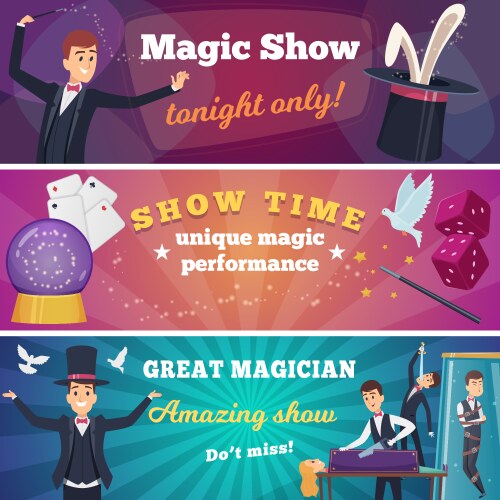 Advertising poster for circus amazing show Vector Image