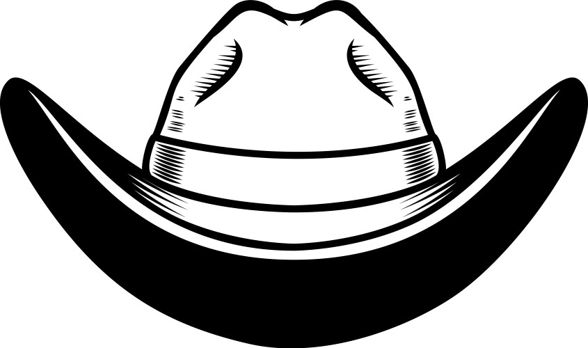 Cowboy hat isolated on white background design Vector Image