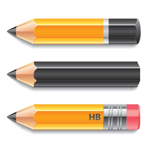 Object pencil Royalty Free Vector Image - VectorStock