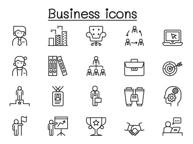 Business people icons office teamwork group team Vector Image