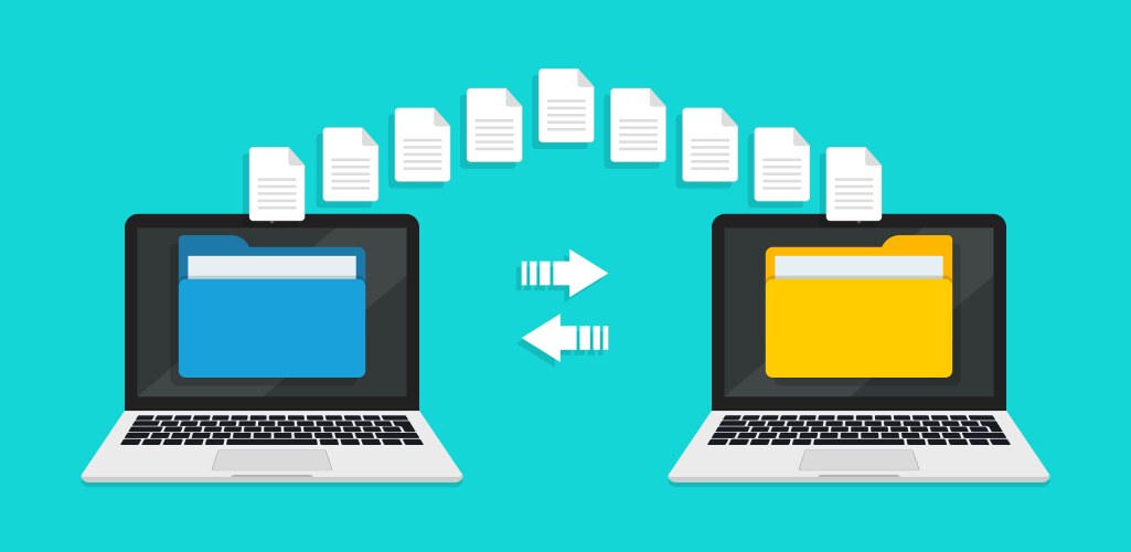 Data transfer Royalty Free Vector Image - VectorStock