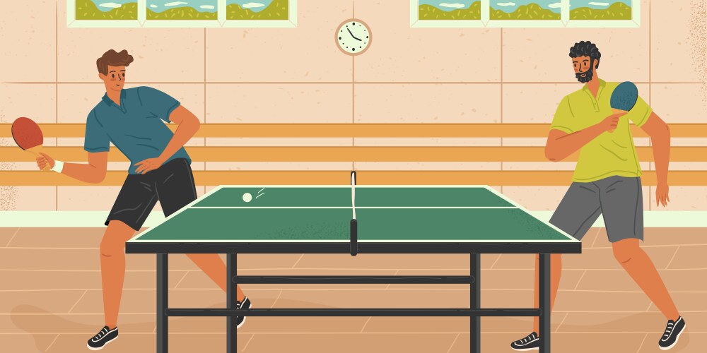 Table Tennis Cartoon Vector Images (over 2,100)