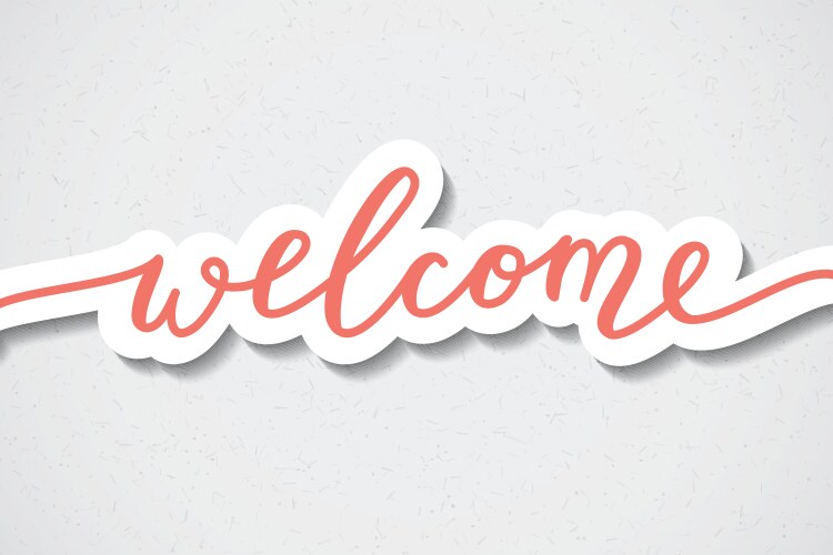 Welcome word art Vector Images & Graphics for Commercial Use | VectorStock