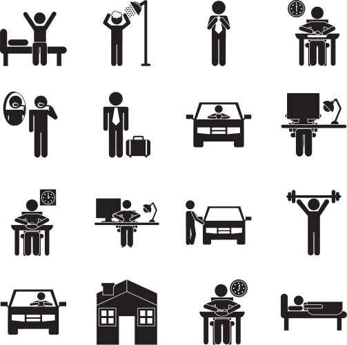 Daily Routine Vector Images (over 13,000)