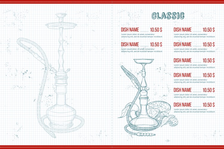 Color menu design Royalty Free Vector Image - VectorStock
