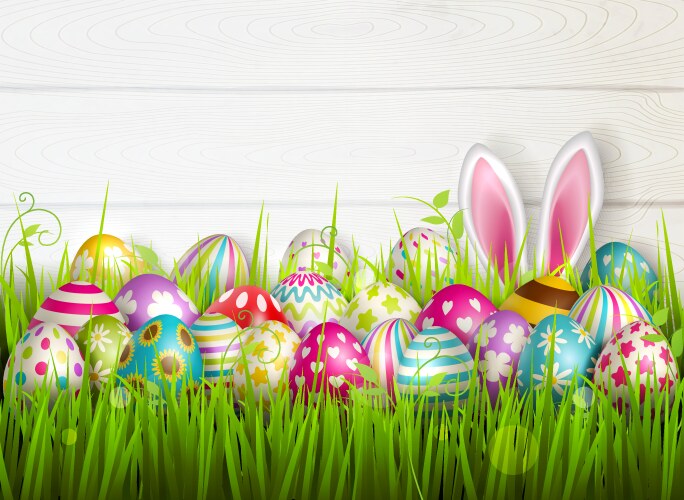 Easter eggs Royalty Free Vector Image - VectorStock